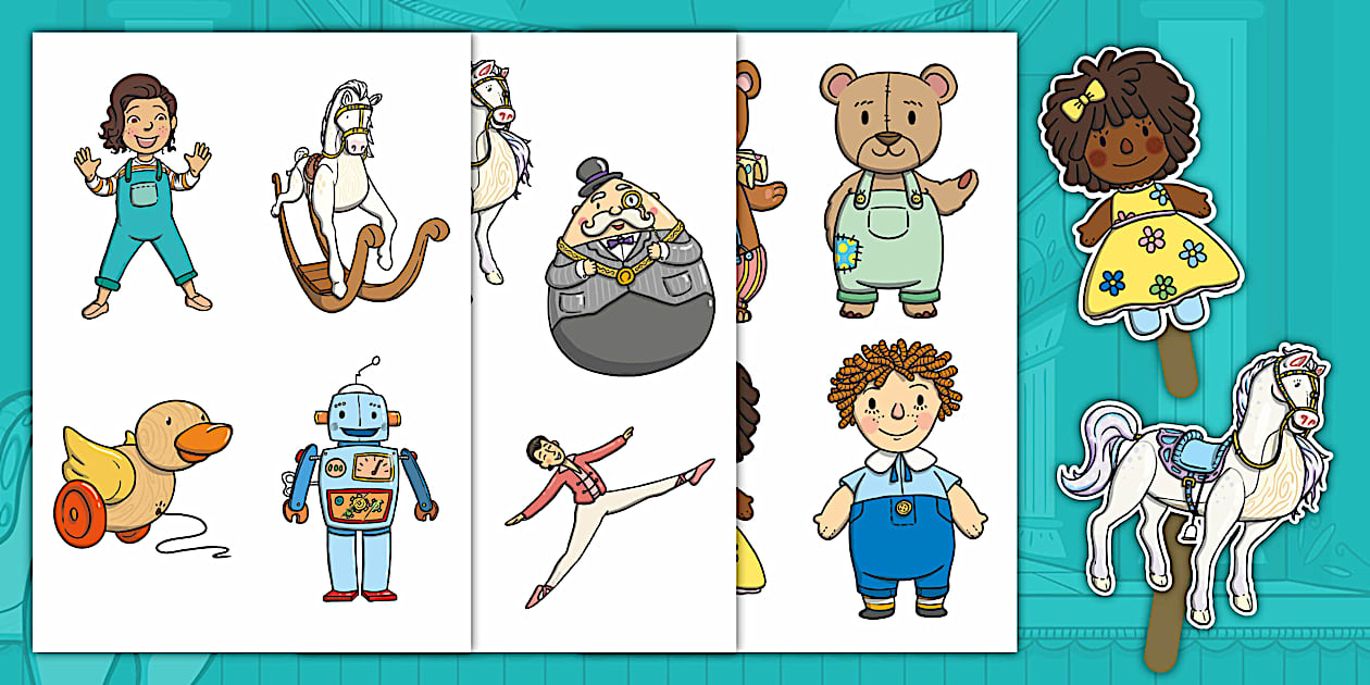 The Old Toy Room Stick Puppets