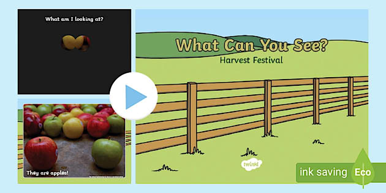 EYFS Harvest Festival What can you see? PowerPoint - Twinkl