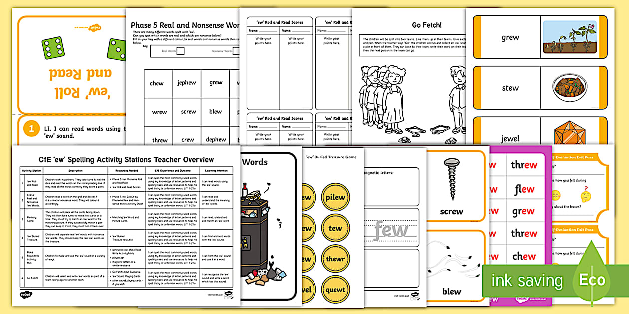 ew Phonics Resource Pack - CfE First Level Resources