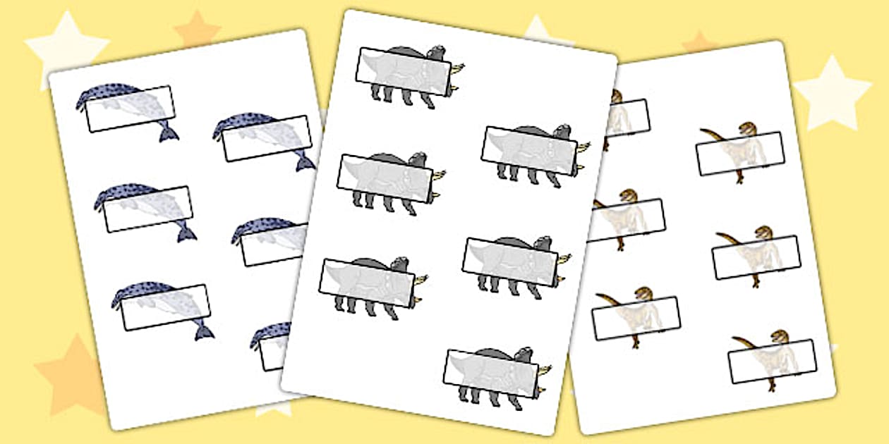 Editable Realistic Dinosaurs Self-Registration - Twinkl