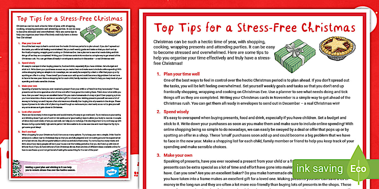 Stress-Free Christmas Top Tips