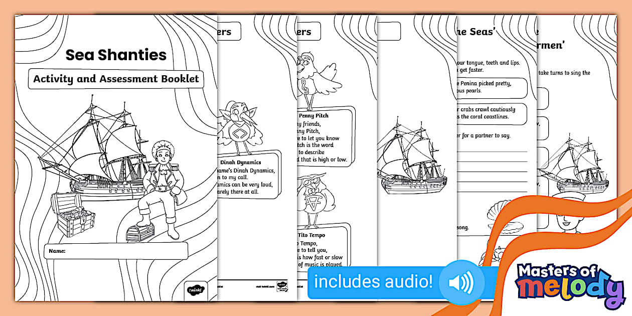 👉 Year 2 Sea Shanties Activity and Assessment Booklet