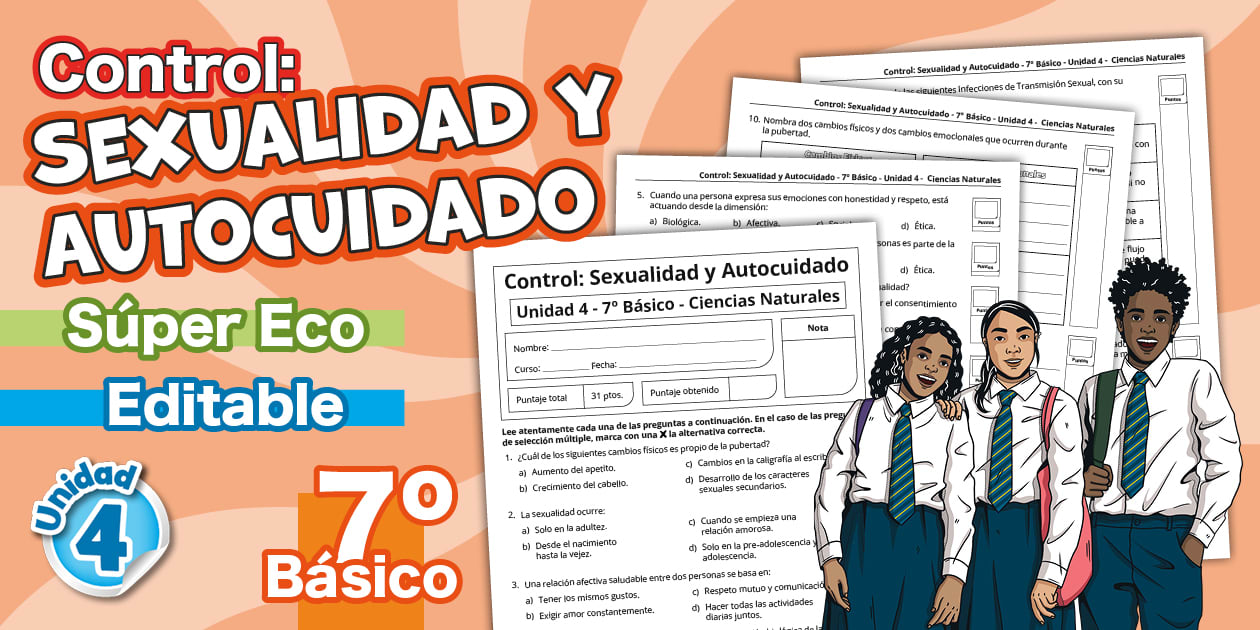 Control | Sexualidad y Autocuidado| Ciencias| 7° Básico