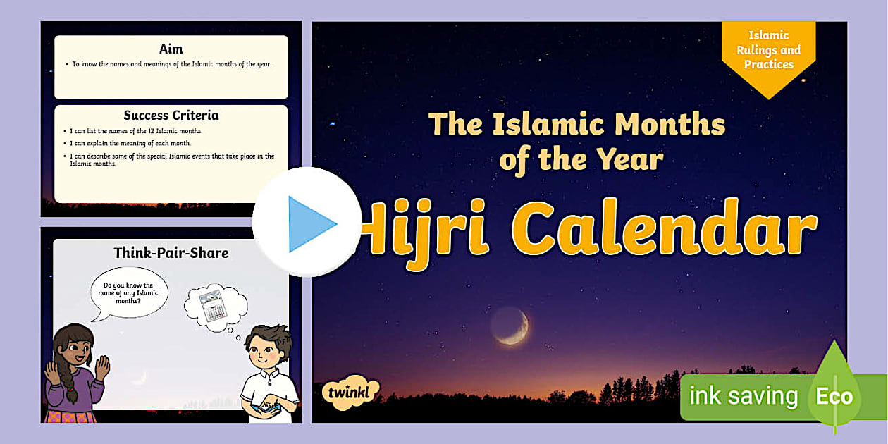KS1 Islamic Months of the Year Presentation | Islam - Twinkl