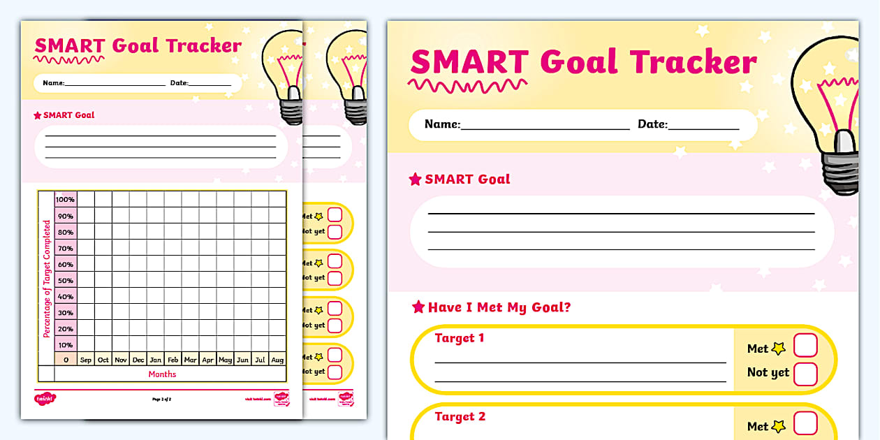 SMART Goal Tracker | Twinkl | Inclusion | SEND | SMART Goals