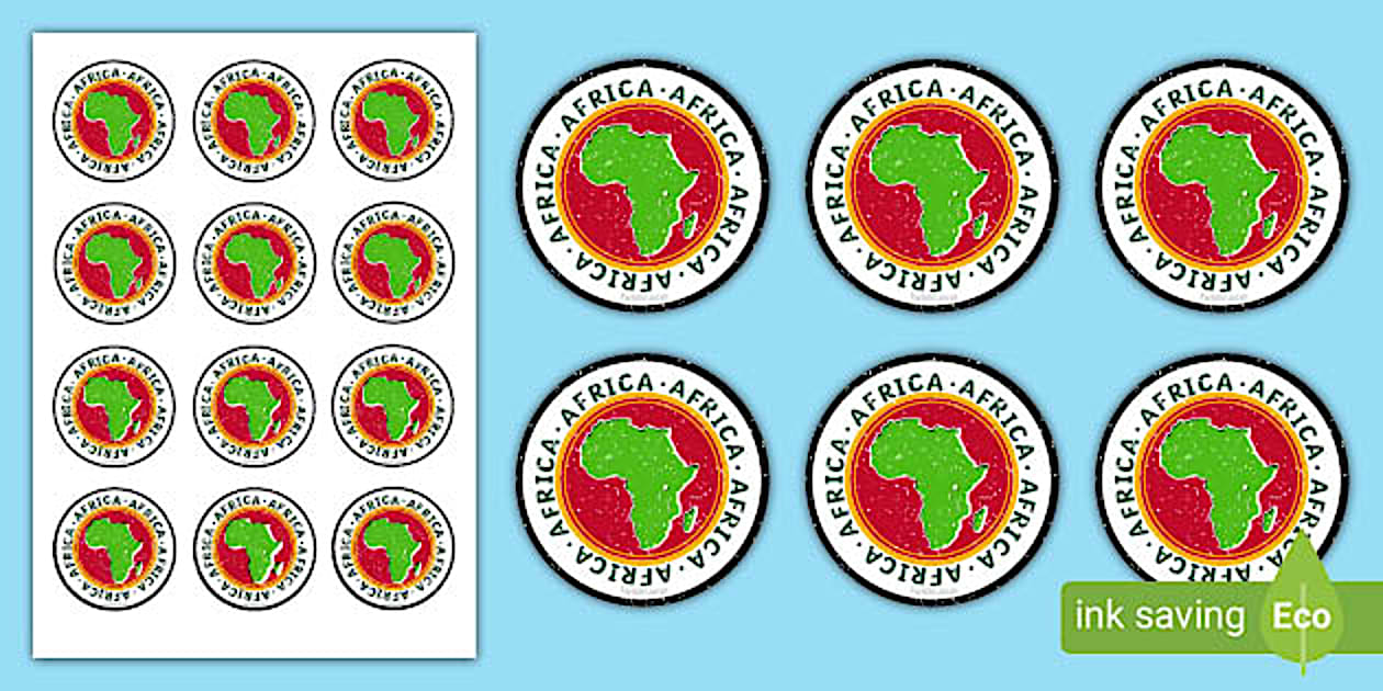 Africa Passport Stamp Cut-Outs (Teacher-Made) - Twinkl