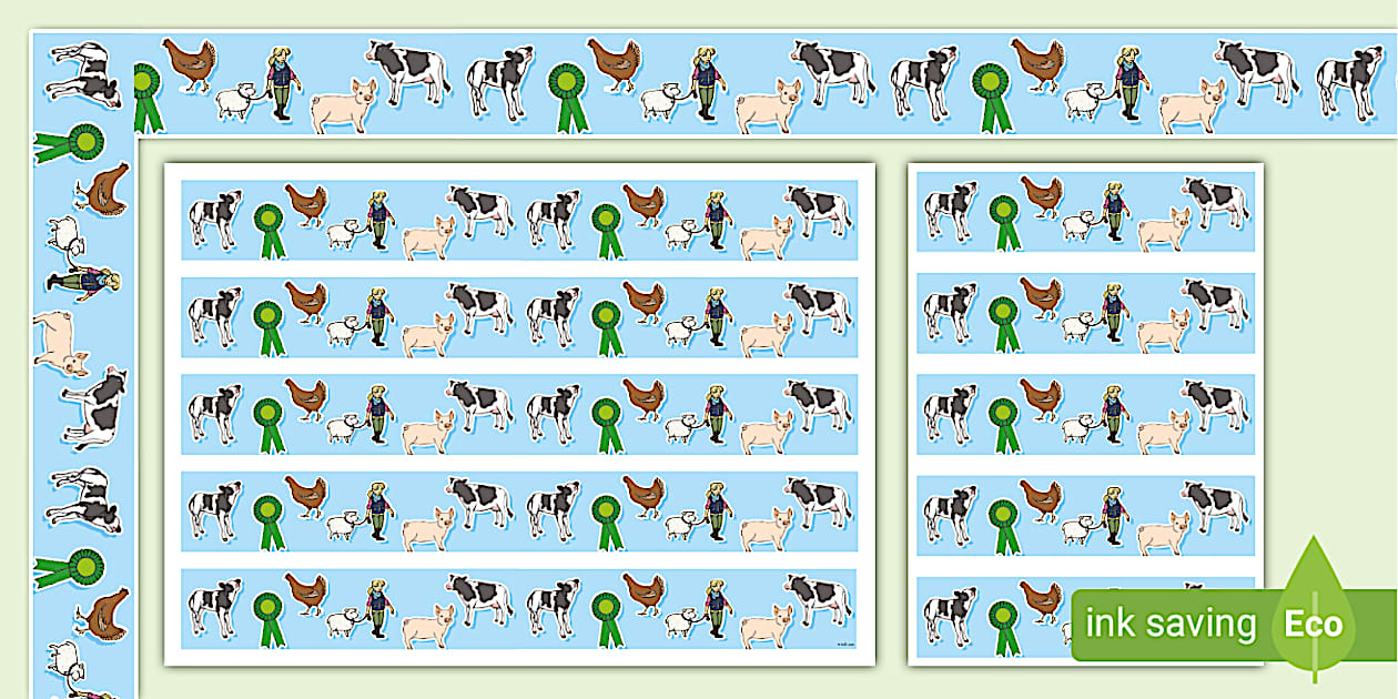 Calf Club Display Borders