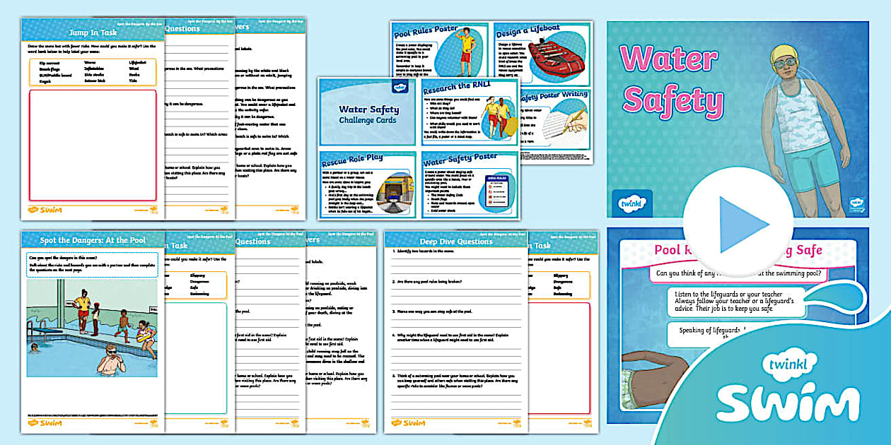 Twinkl Swim - All Levels - Water Safety Lesson Pack
