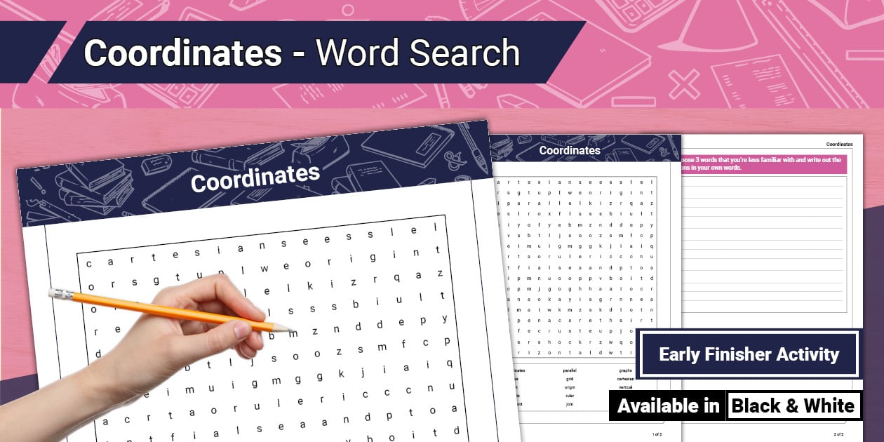 Coordinates Word Search