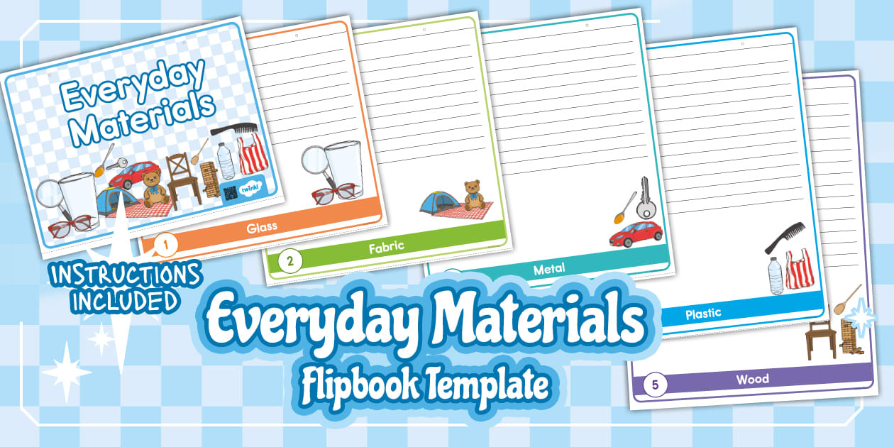 Everyday Materials Flipbook Template