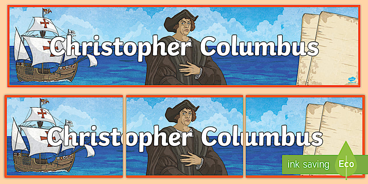 3-6 Christopher Columbus Display Banner (teacher made)