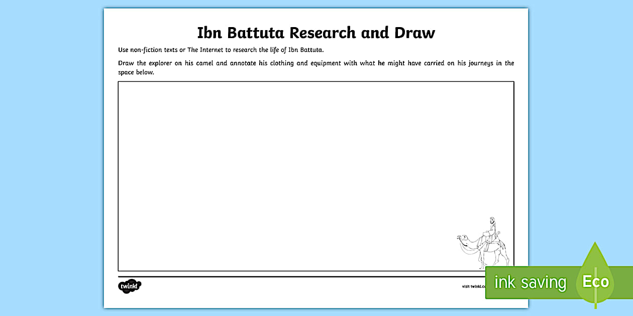 Ibn Battuta Notebook (Teacher-Made) - Twinkl