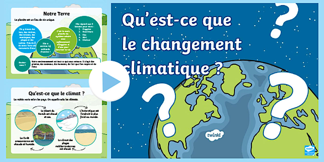 Introduction changement climatique (teacher made) - Twinkl