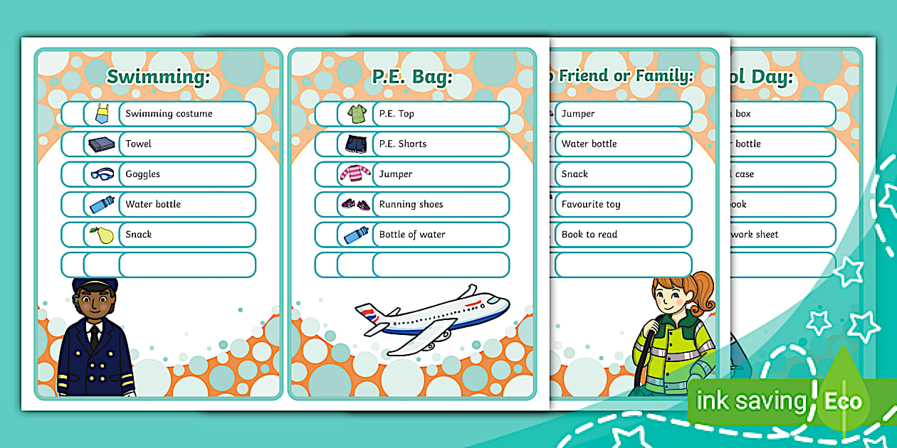 Outing Checklists - Transport Theme (teacher made) - Twinkl