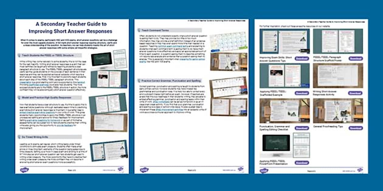 Teacher Guide for Short Answer Improvement | Twinkl - Twinkl