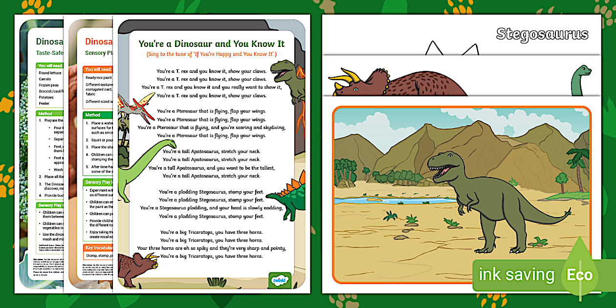 EYFS Dinosaurs Resource Pack (Ages 2-3) | Twinkl - Twinkl