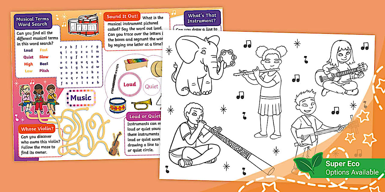 👉 Music Activity Mat (Ages 3 - 5) (teacher made) - Twinkl