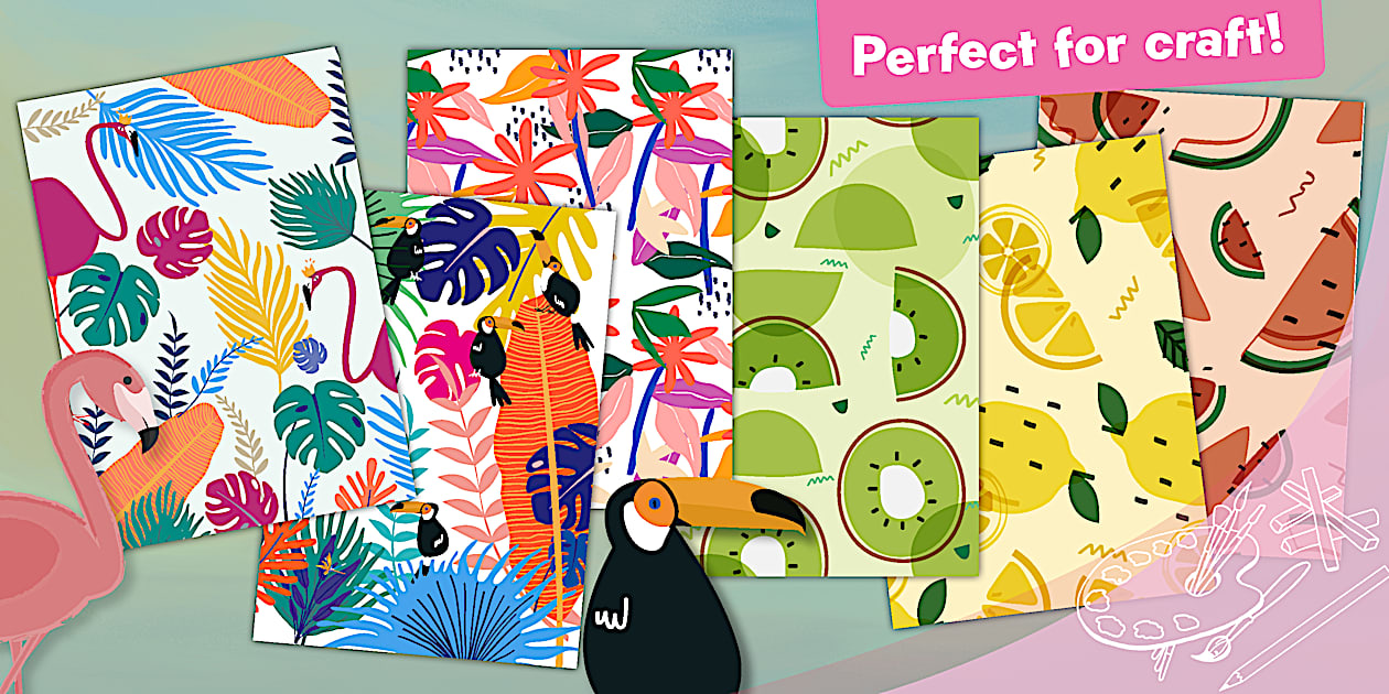 Summer Nature-Themed Pattern Posters Pack (teacher made)