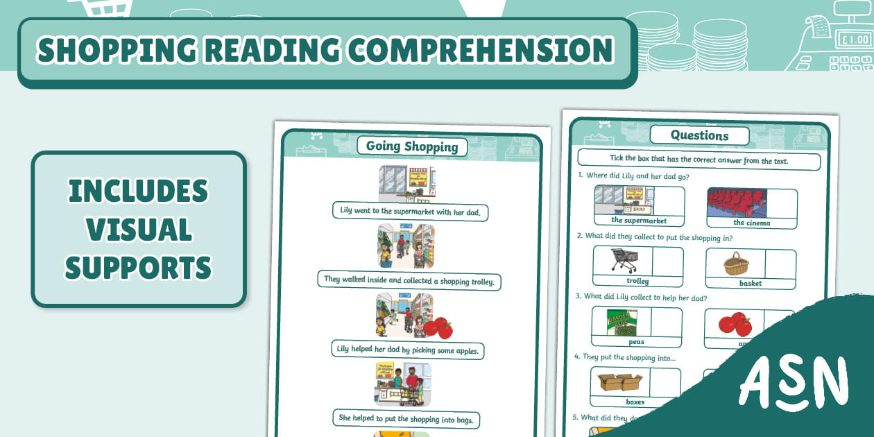 Going Shopping Reading Comprehension with Visual Supports