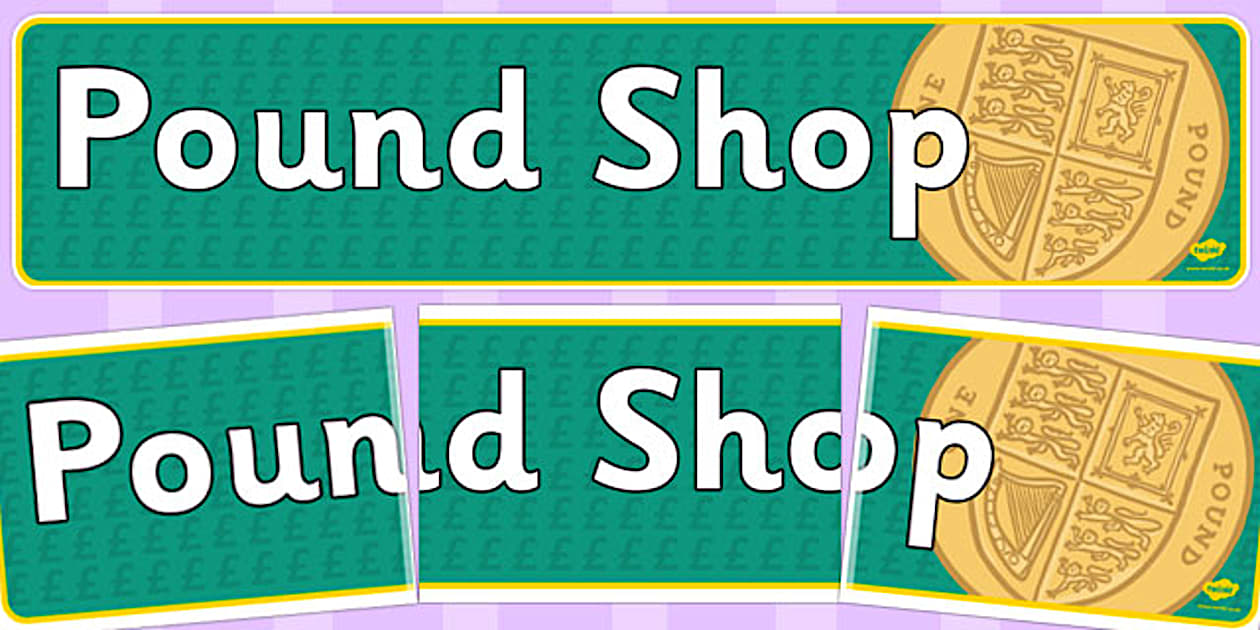Pound Shop Role Play Banner (Hecho por educadores) - Twinkl