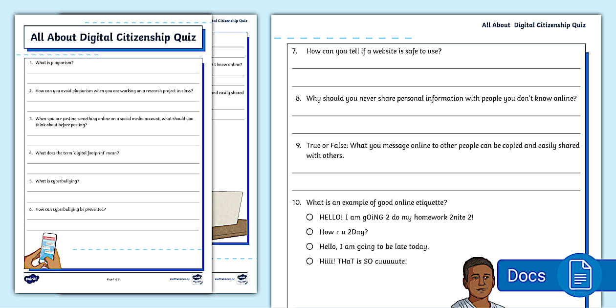 NZ Digital Citizenship Quiz