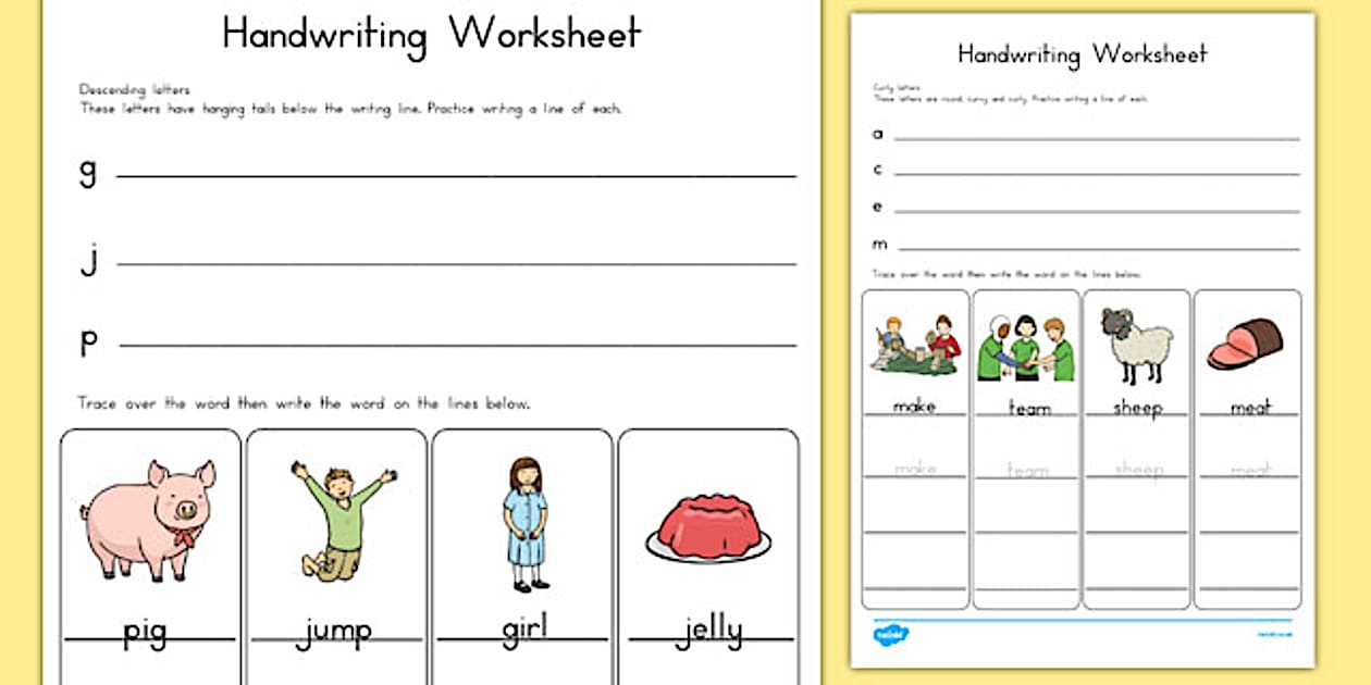 SA Handwriting Worksheets Letter Formation - Australia