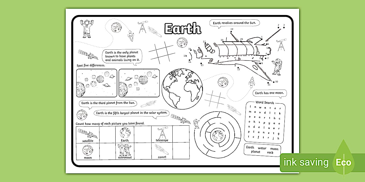 Earth Activity Mat (professor feito) - Twinkl