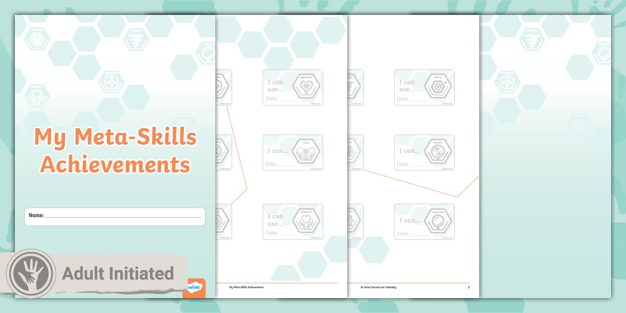 Meta-Skills Play Stickers Collection Booklet (teacher made)