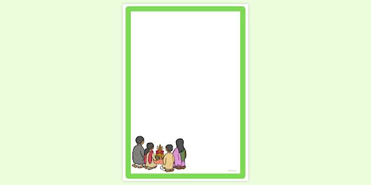 Family Praying Page Border | Page Borders | Twinkl