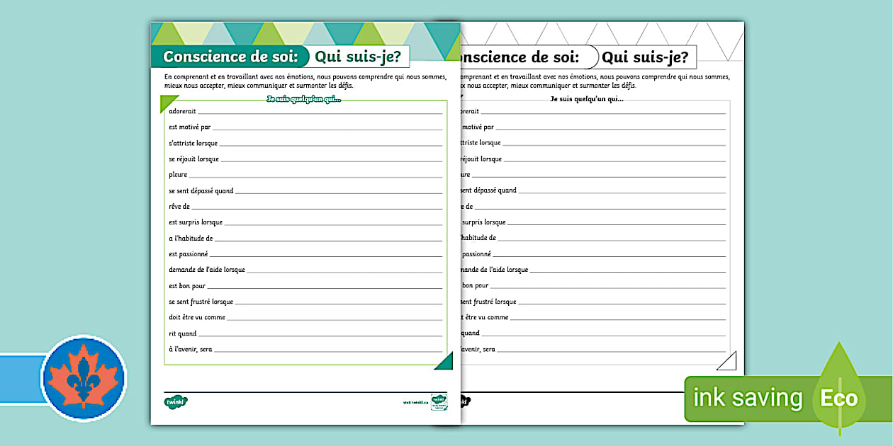 Self-Awareness: Who Am I? French
