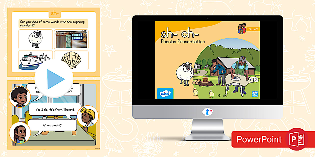 Grade 2 Phonics: sh- & ch-: PowerPoint Presentation