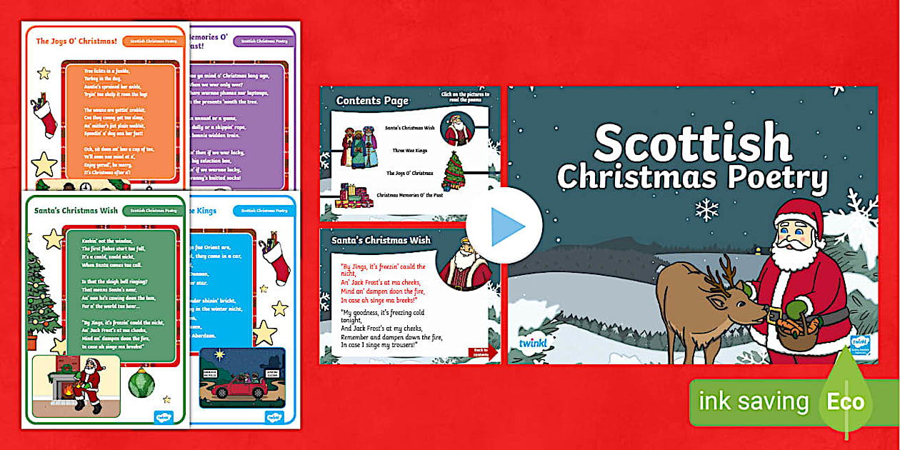 Scottish Christmas Poetry Resource Pack - Twinkl