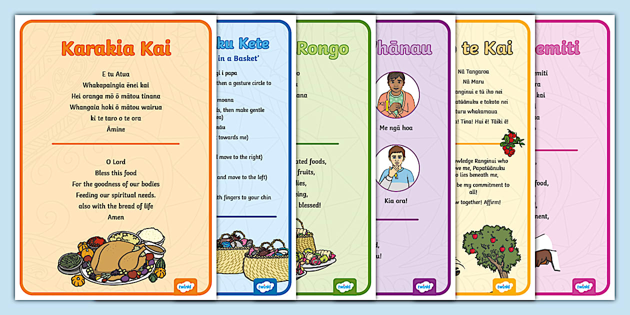 Karakia Kai Poster Pack (teacher made) - Twinkl