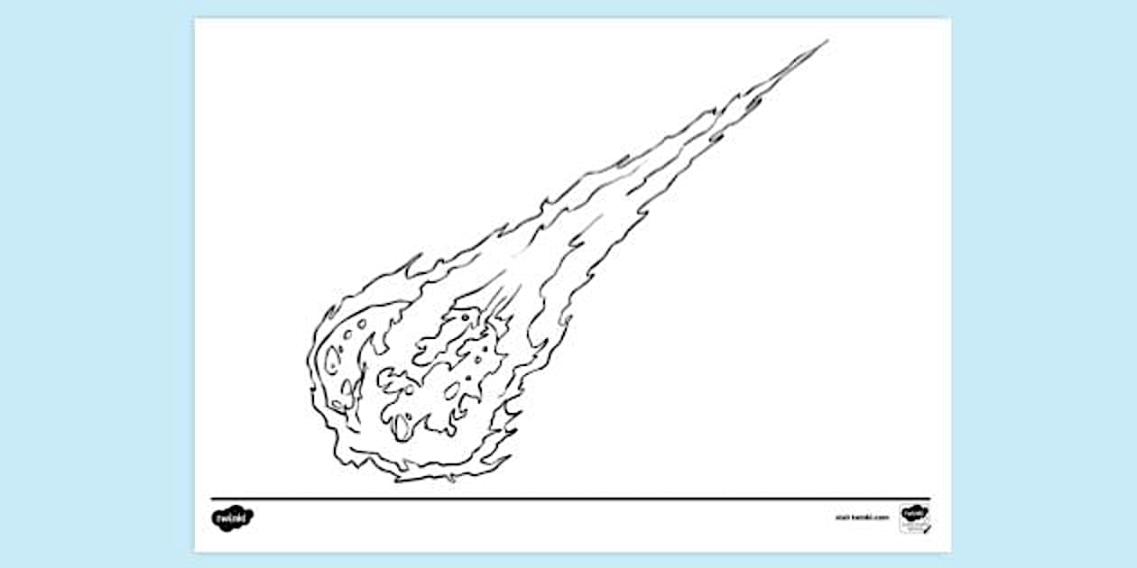 Meteorite Colouring Sheets | Colouring Pages (teacher made)