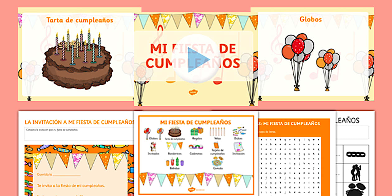 Pack de recursos - los cumpleaños (teacher made) - Twinkl