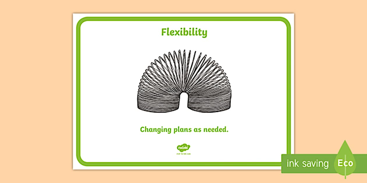 Flexibility Display Poster (teacher made) - Twinkl
