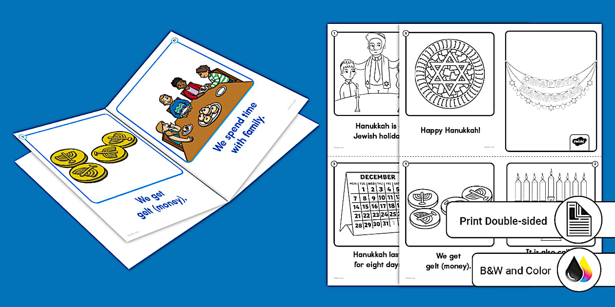 Illustrated Hanukkah Reader for K-2nd Grade | Twinkl USA