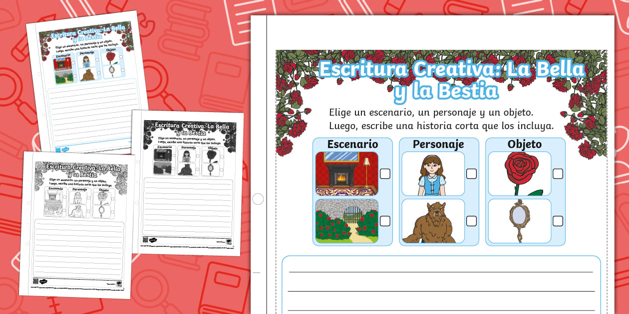 Guía de Trabajo: Escritura Creativa - La Bella y la Bestia