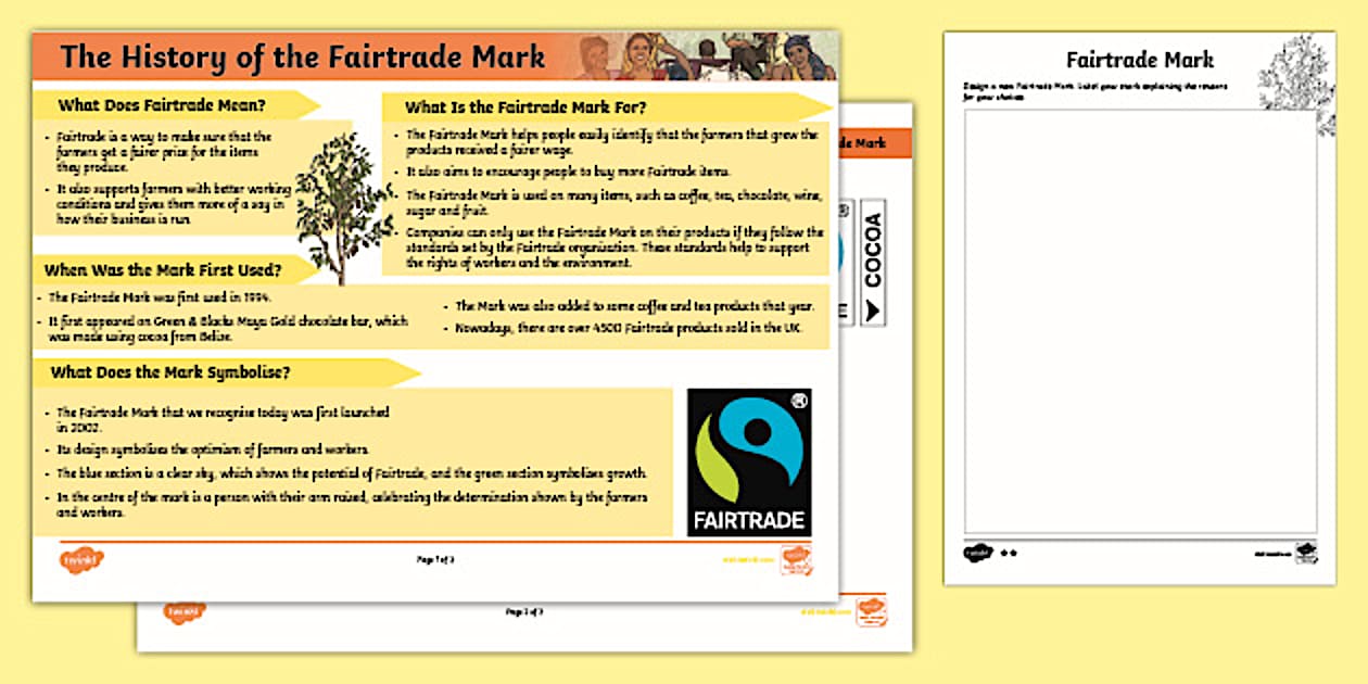 The History of the Fairtrade Mark Fact File and Activity