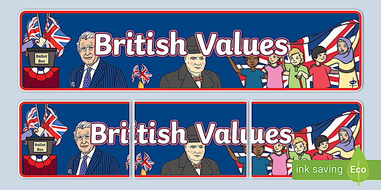 British Values Display Banner (teacher made) - Twinkl