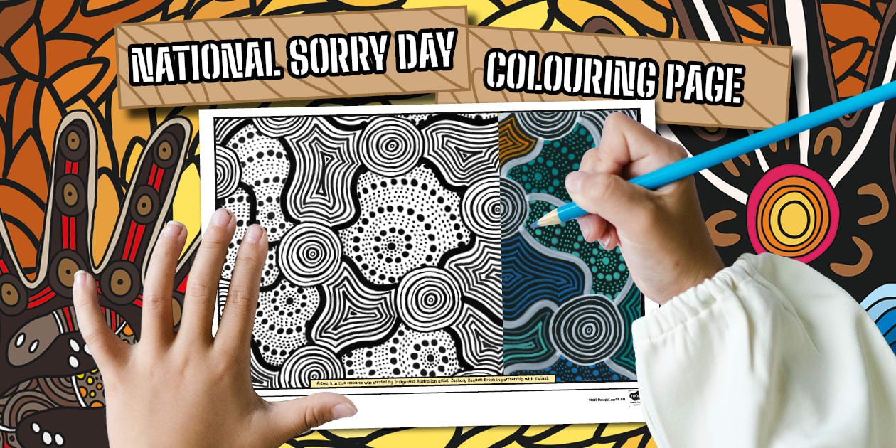 An Indigenous Australian Dot Painting Template | Aussie Twinkl