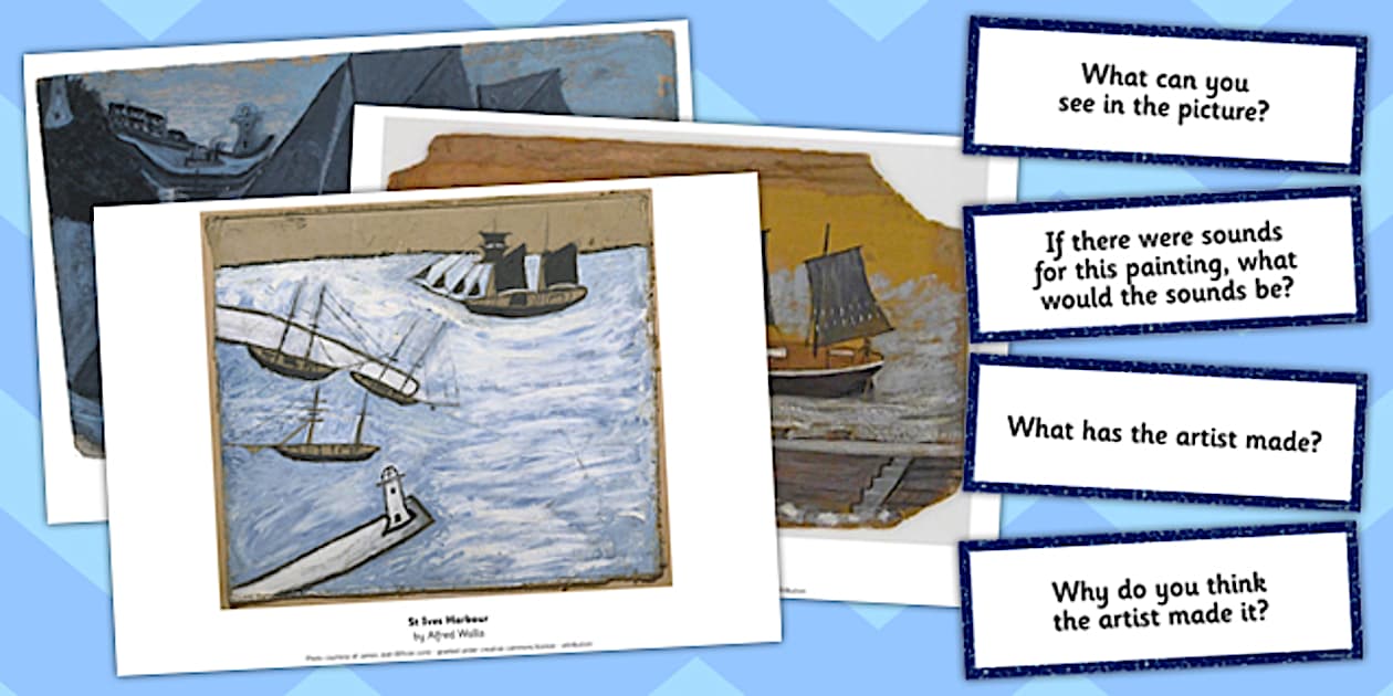 Alfred Wallis Photo Pack and Prompt Questions - Twinkl