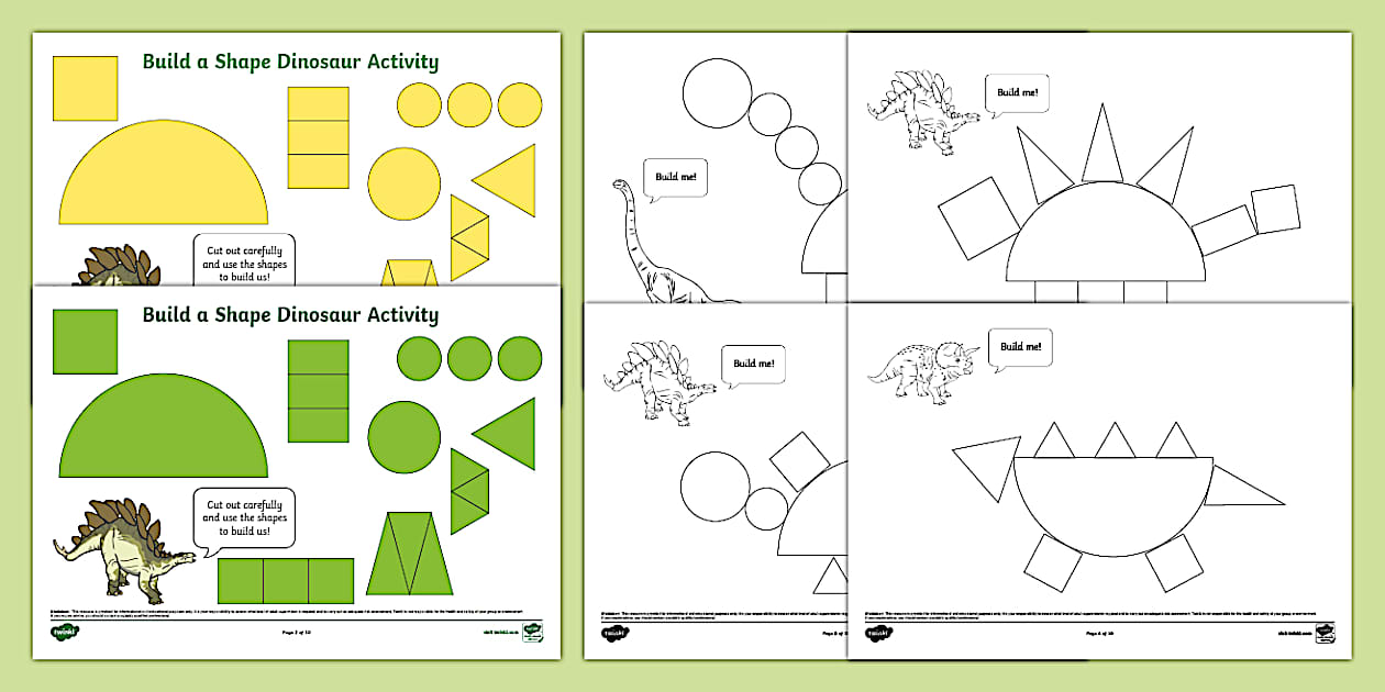 Dinosaur Shape | Dinosaur Day | Twinkl USA