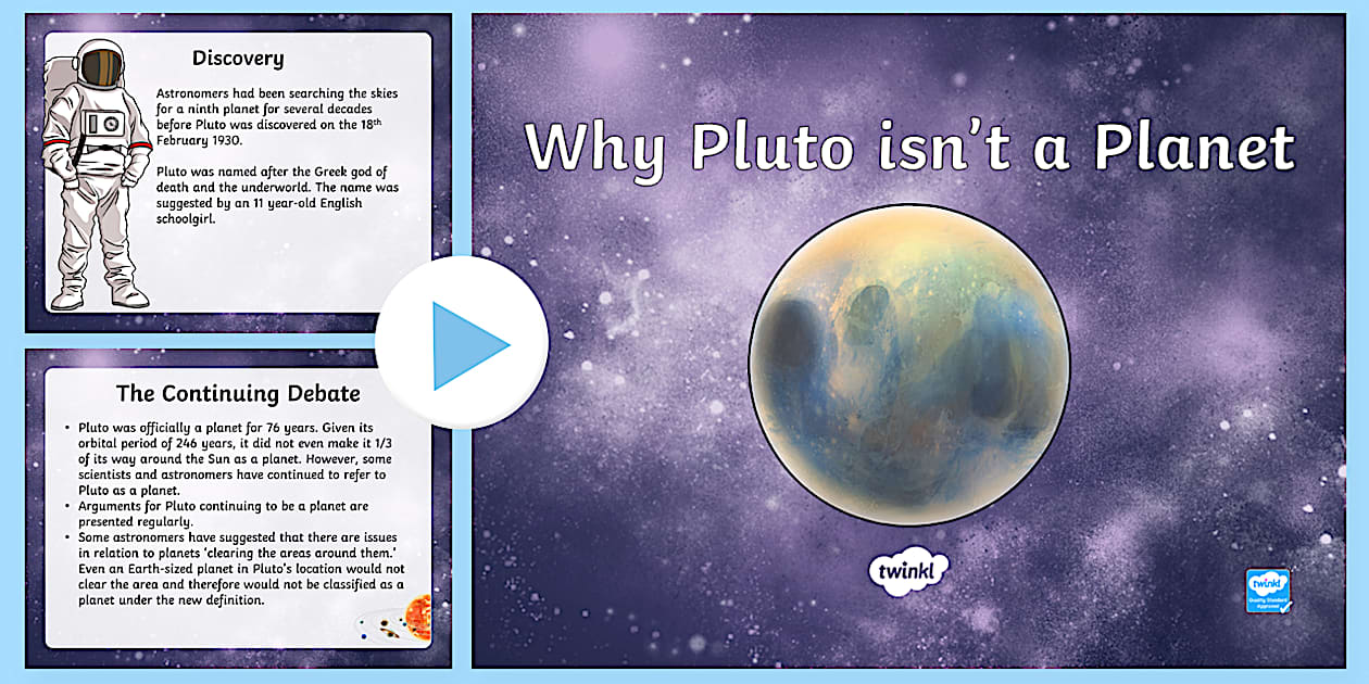 Why Pluto isn't a Planet PowerPoint for Lesson about Space