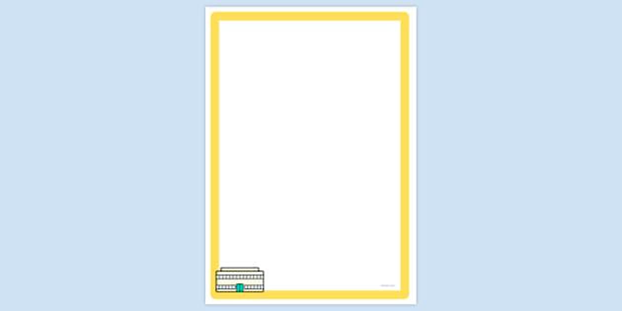 School Map Icon Page Border (teacher made) - Twinkl