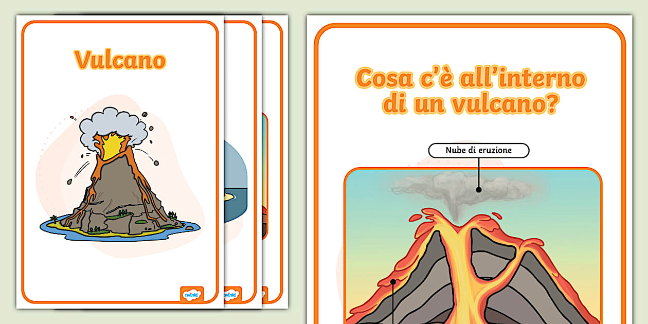 Vulcano - Italian Display Poster