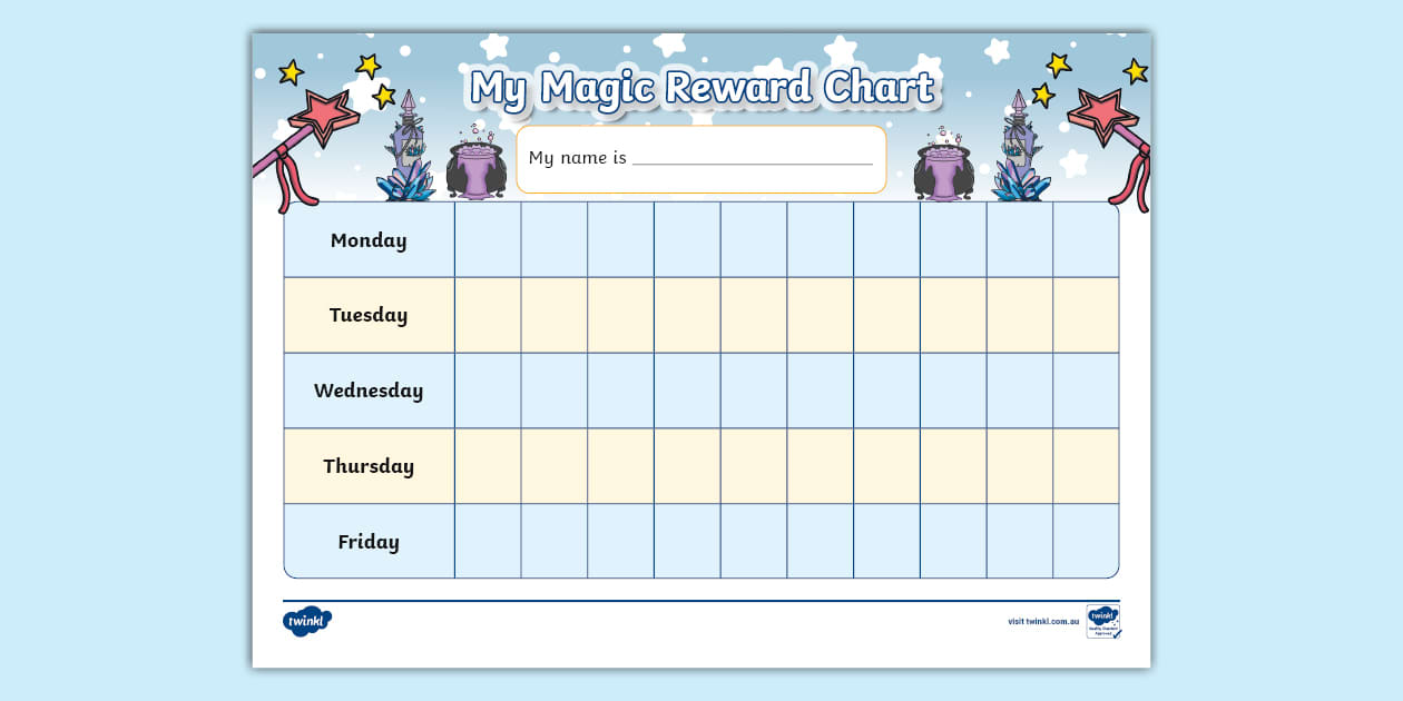 Magic Reward Chart Twinkl Classroom Management - Twinkl