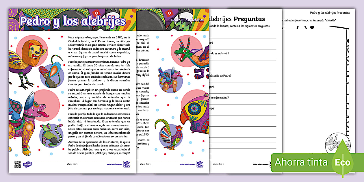 Lectura: Pedro y los alebrijes