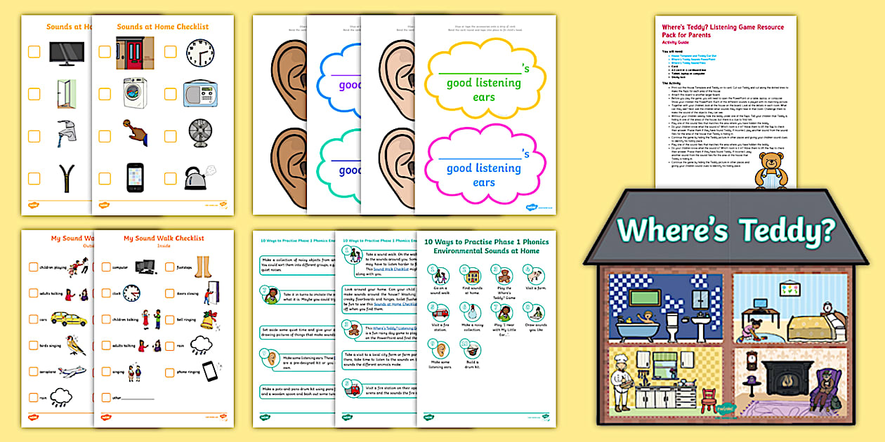 10 Ways to Practice Phase 1 Phonics Environmental Sounds at Home ...