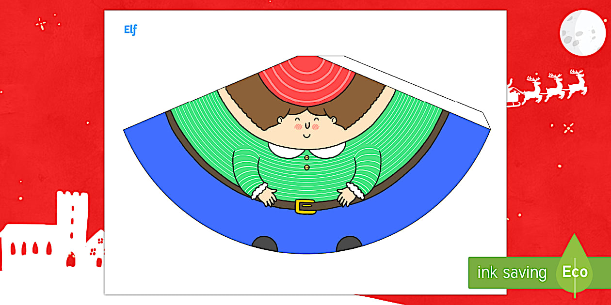 Christmas Elf Boy Cone Character | Christmas Coneheads